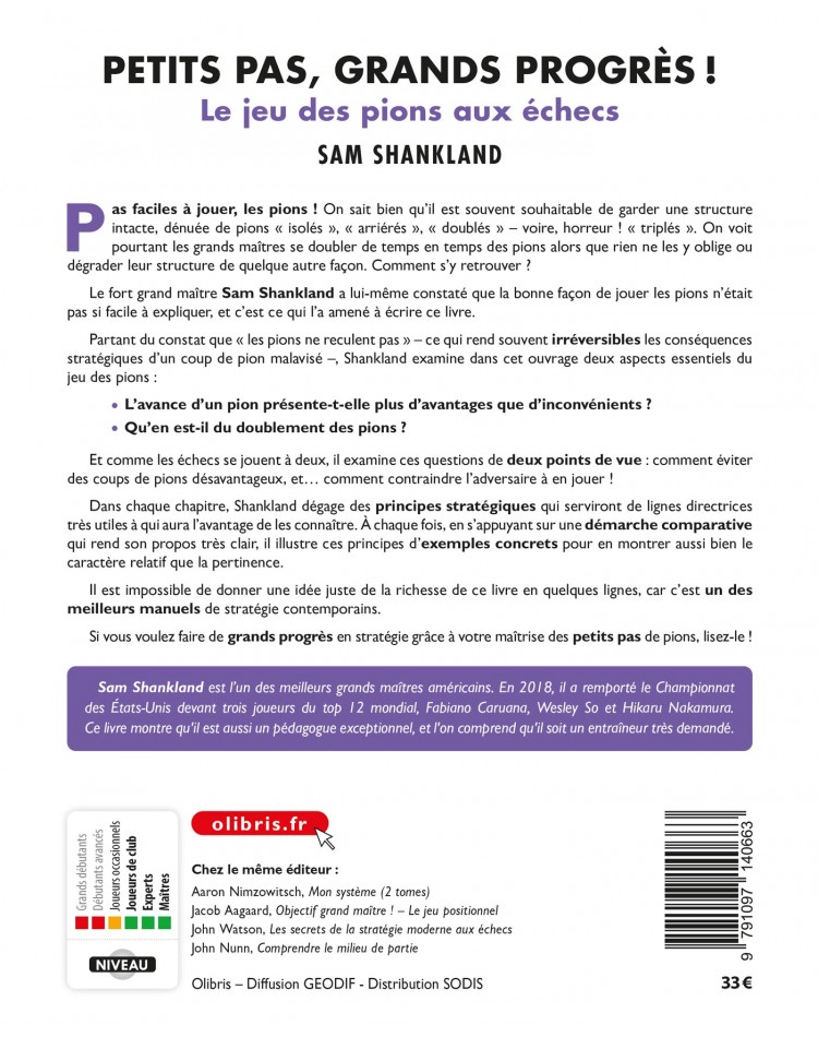 Petits pas, grands progrès ! Le jeu des pions aux échecs